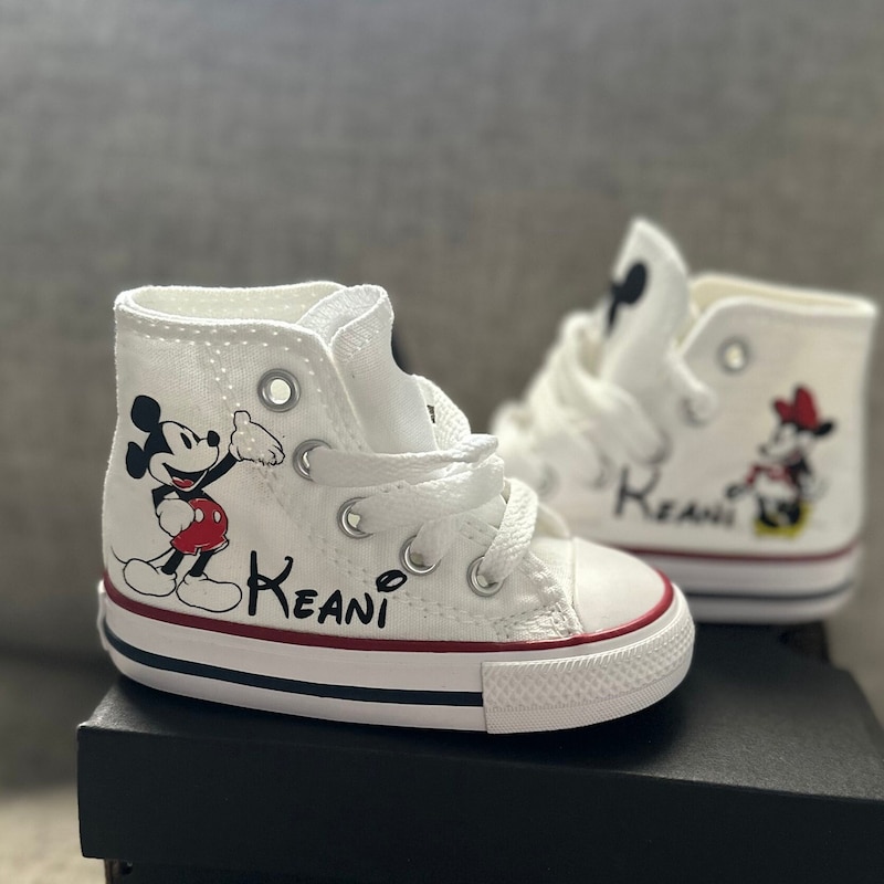 Mickey Mouse Converse - Etsy UK