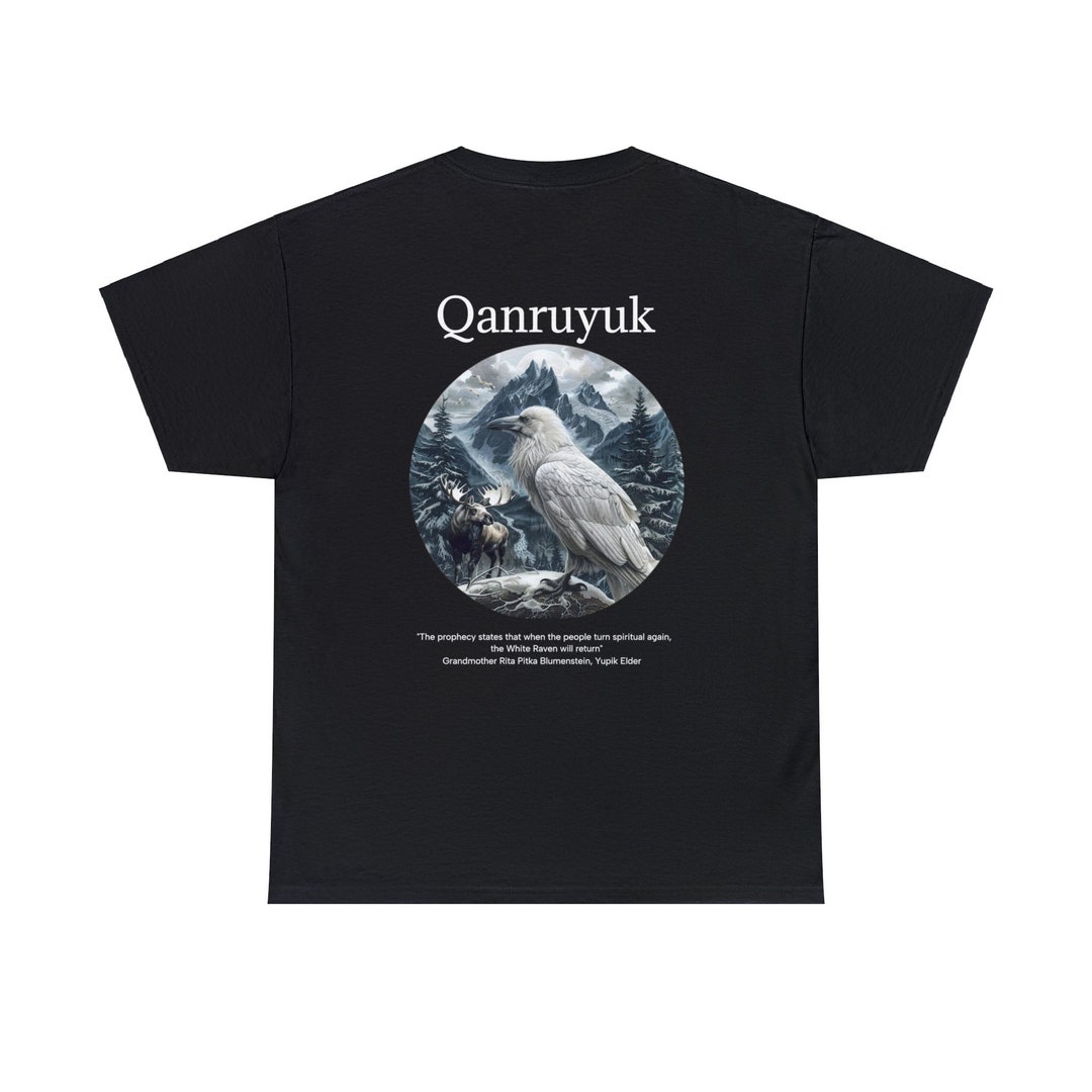 Alaska Legends White Raven Unisex Heavy 100% Cotton Tee - Etsy
