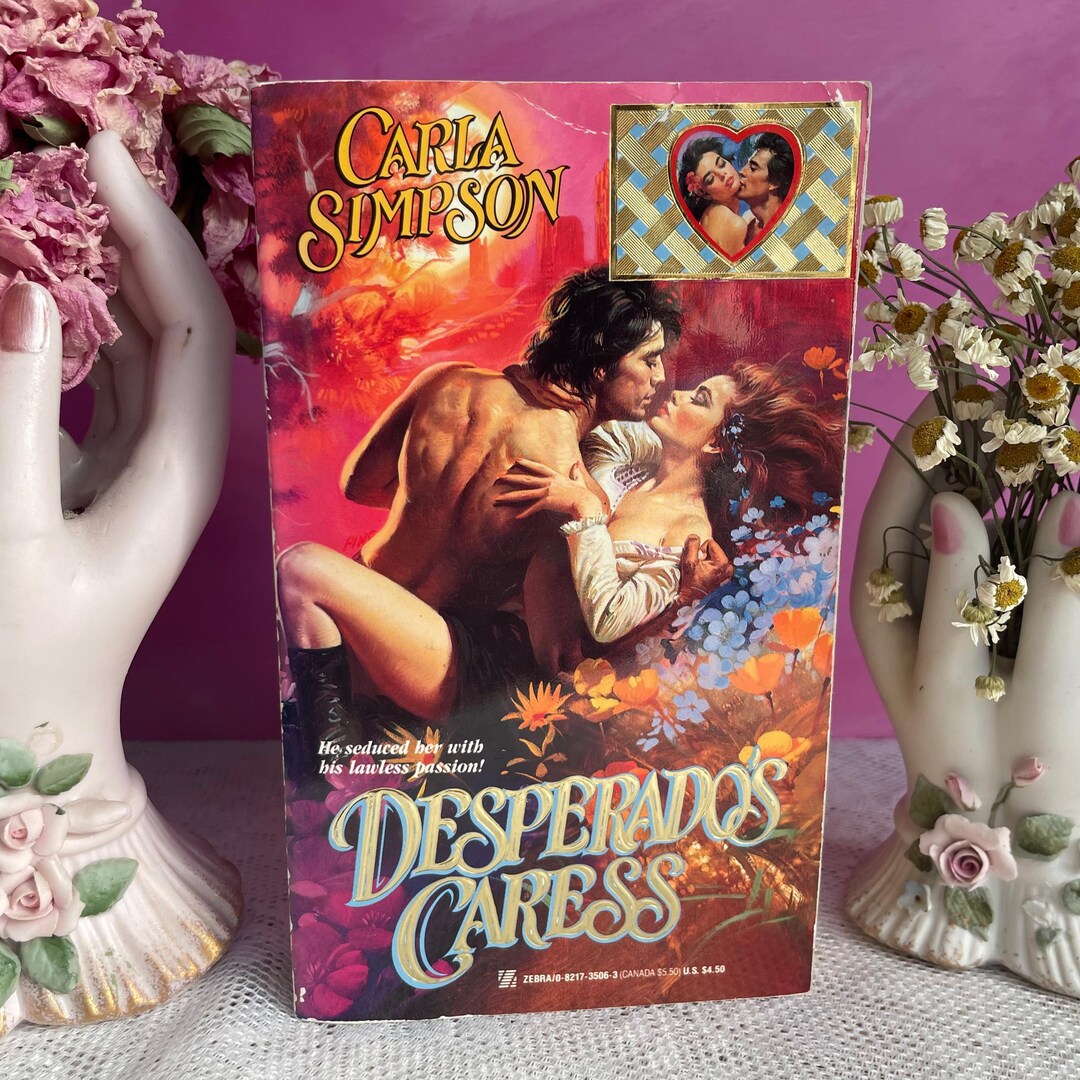 Desperado's Caress by Carla Simpson --clinch Cover -- 1990s Zebra Historical Romance - Etsy
