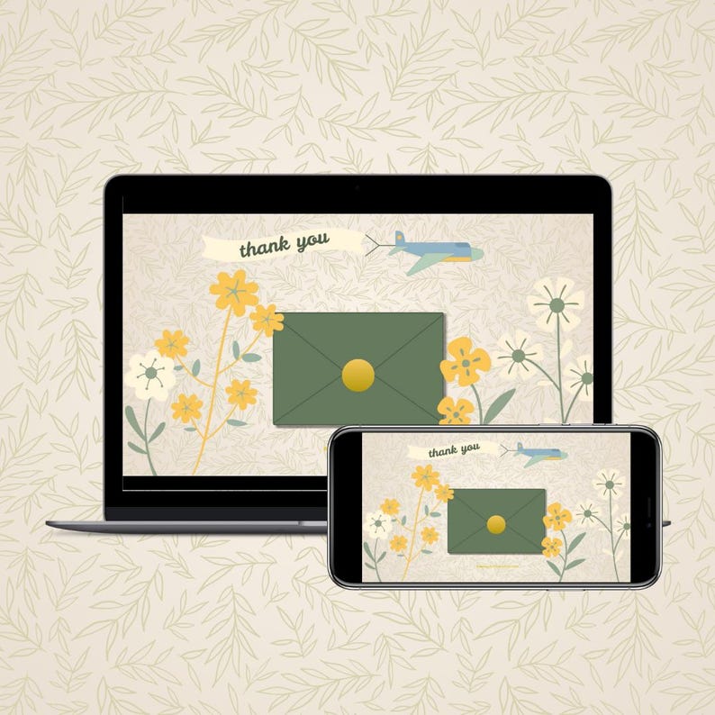 Animated Thank You Card – Editable Canva Template | Digital Greeting ...
