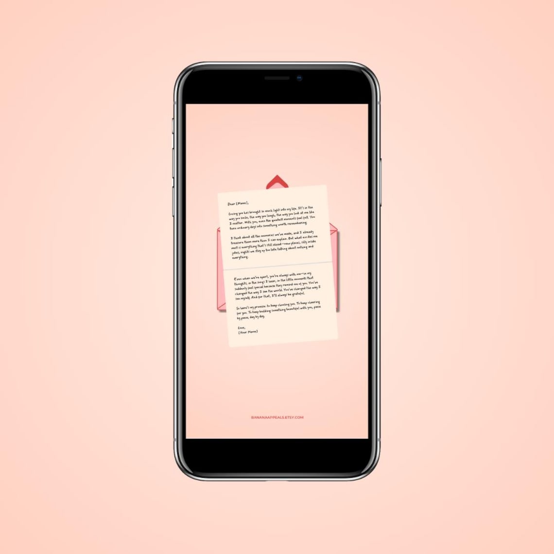 Animated Love Letter (mobile Version) – Editable Canva Template ...