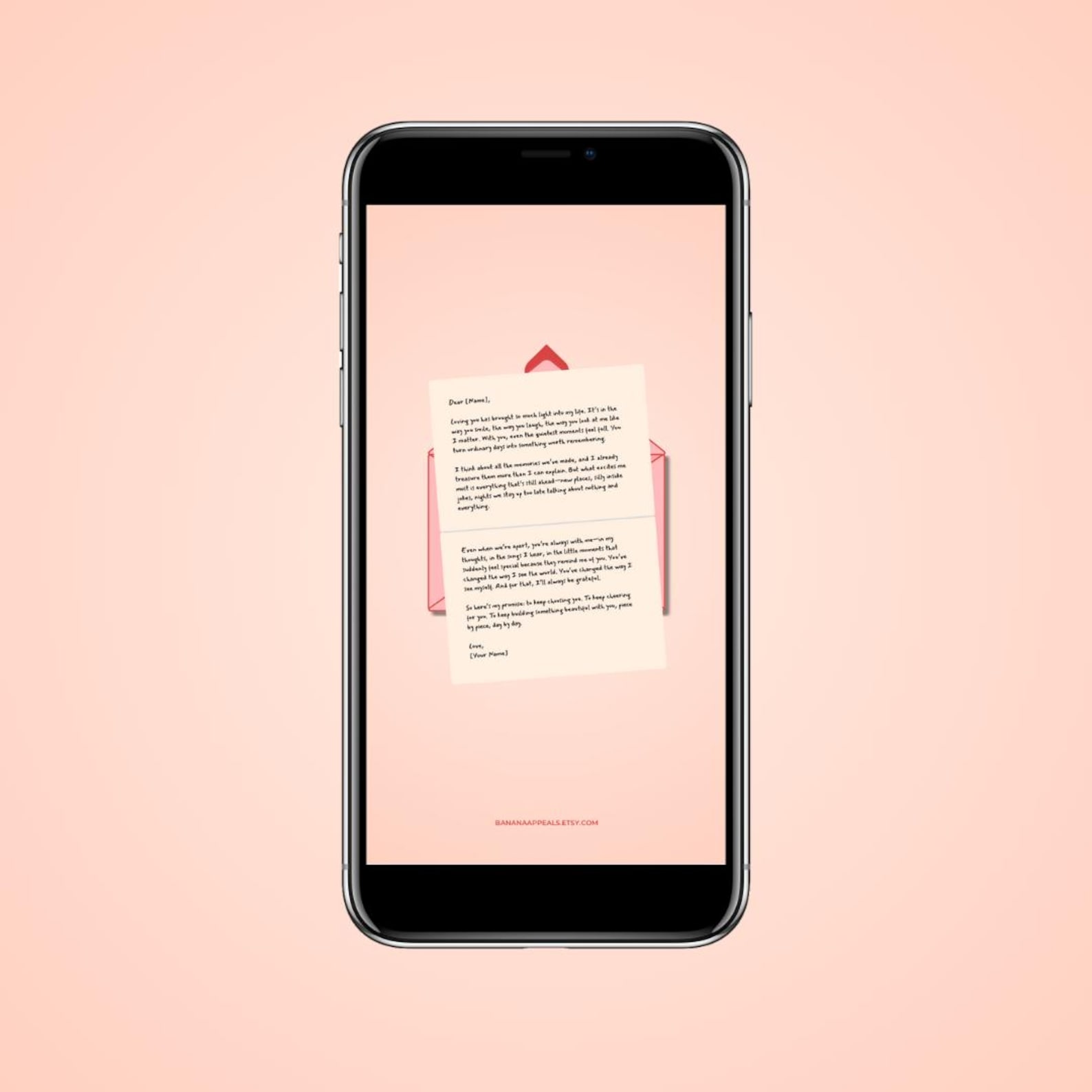 Animated Love Letter (mobile Version) – Editable Canva Template ...