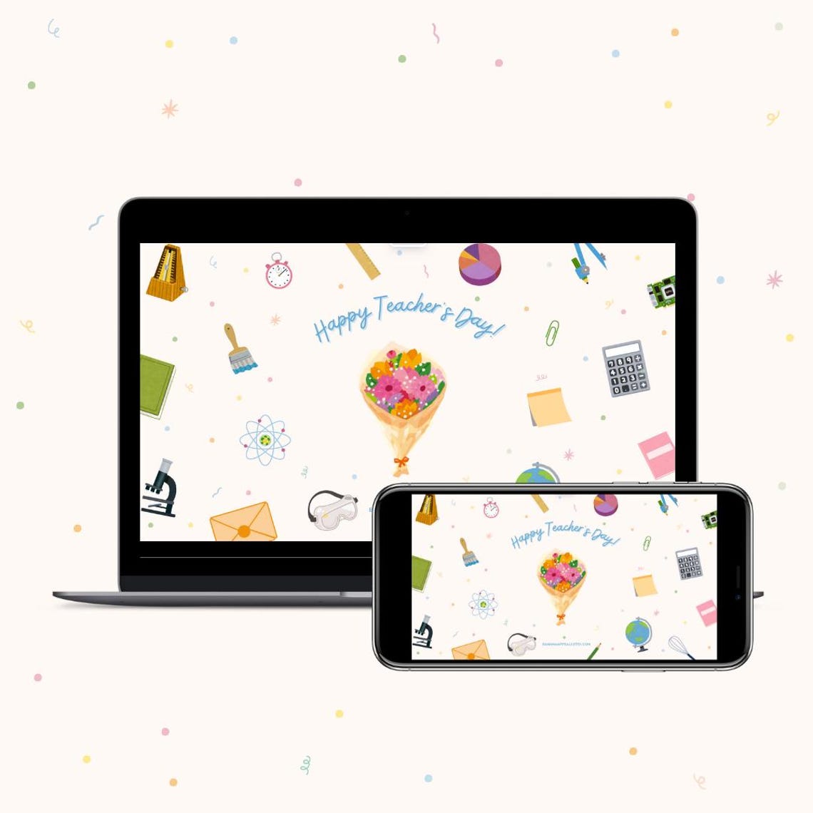 Animated Teacher Appreciation Card – Editable Canva Template | Digital ...