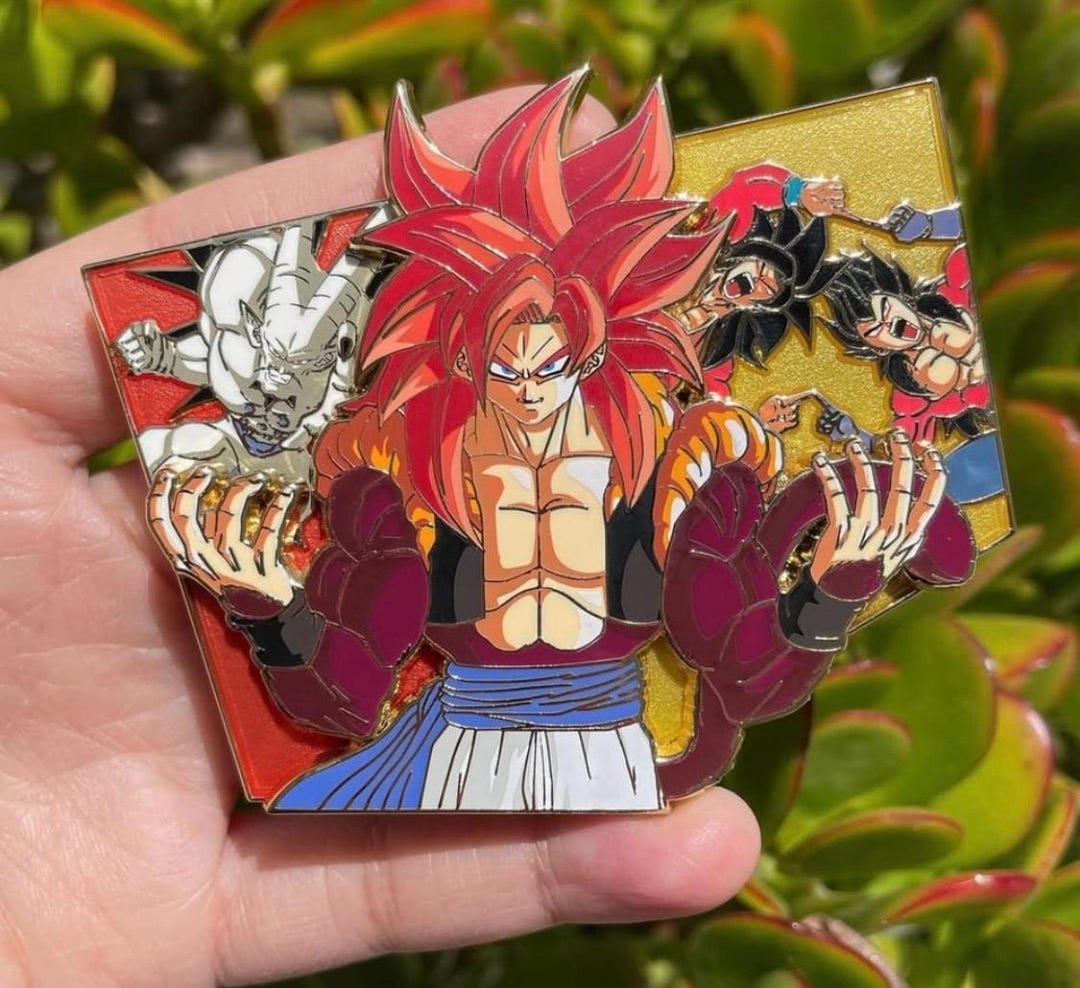 DBZ Dragon Ball GT SS4 Gogeta PIN on Pin - Etsy Canada