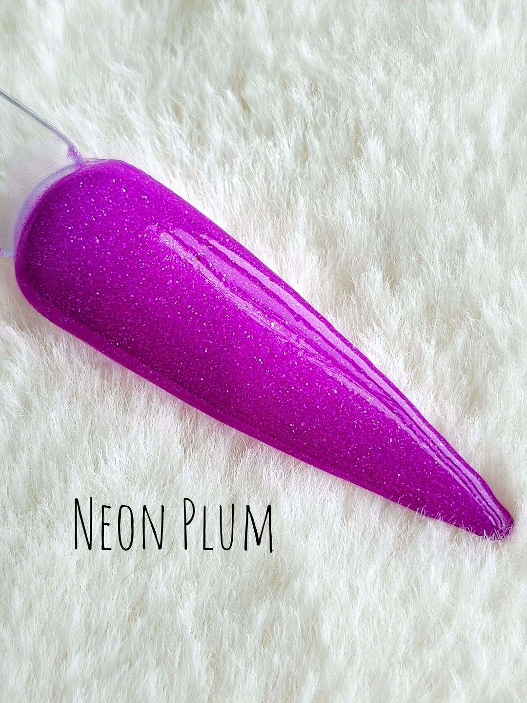 Neon Plum- Neon Shimmer Acrylic Dip Powder - Etsy