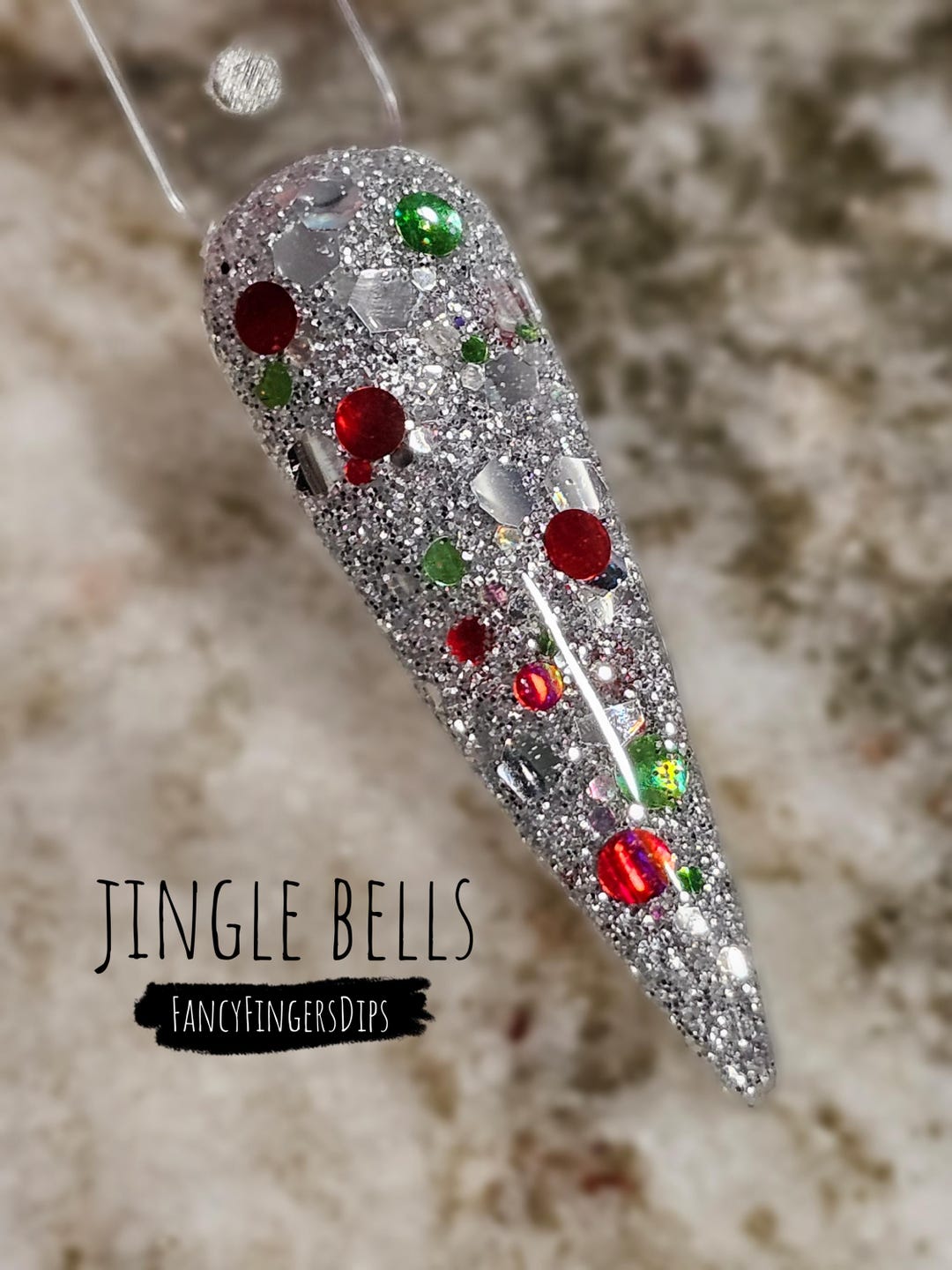 Jingle Bells- Chunky Glitter Acrylic Dip Powder - Etsy