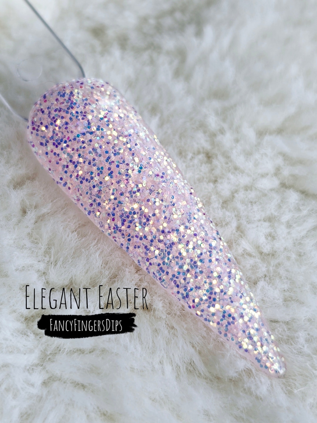 Elegant Easter- Pastel Pink Glitter Acrylic Dip Powder - Etsy