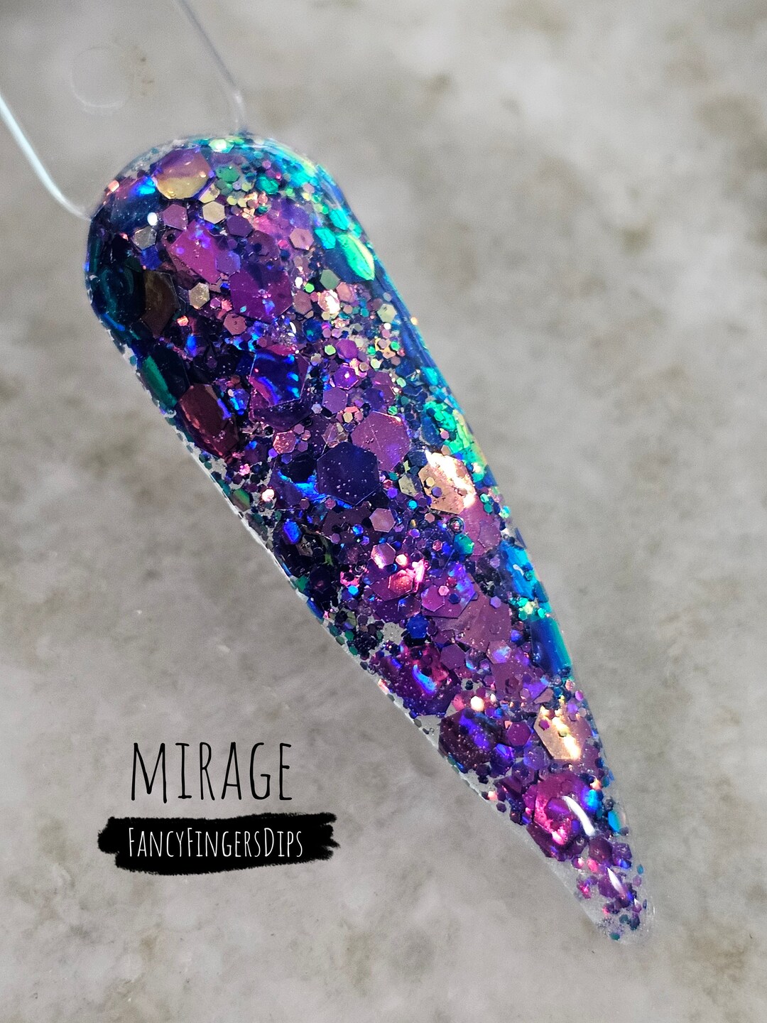 Mirage- Color Shift Glitter Acrylic Dip Powder - Etsy