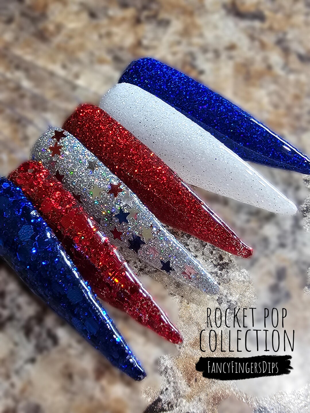 Rocket Pop Collection- Glitter Acrylic Dip Powder - Etsy