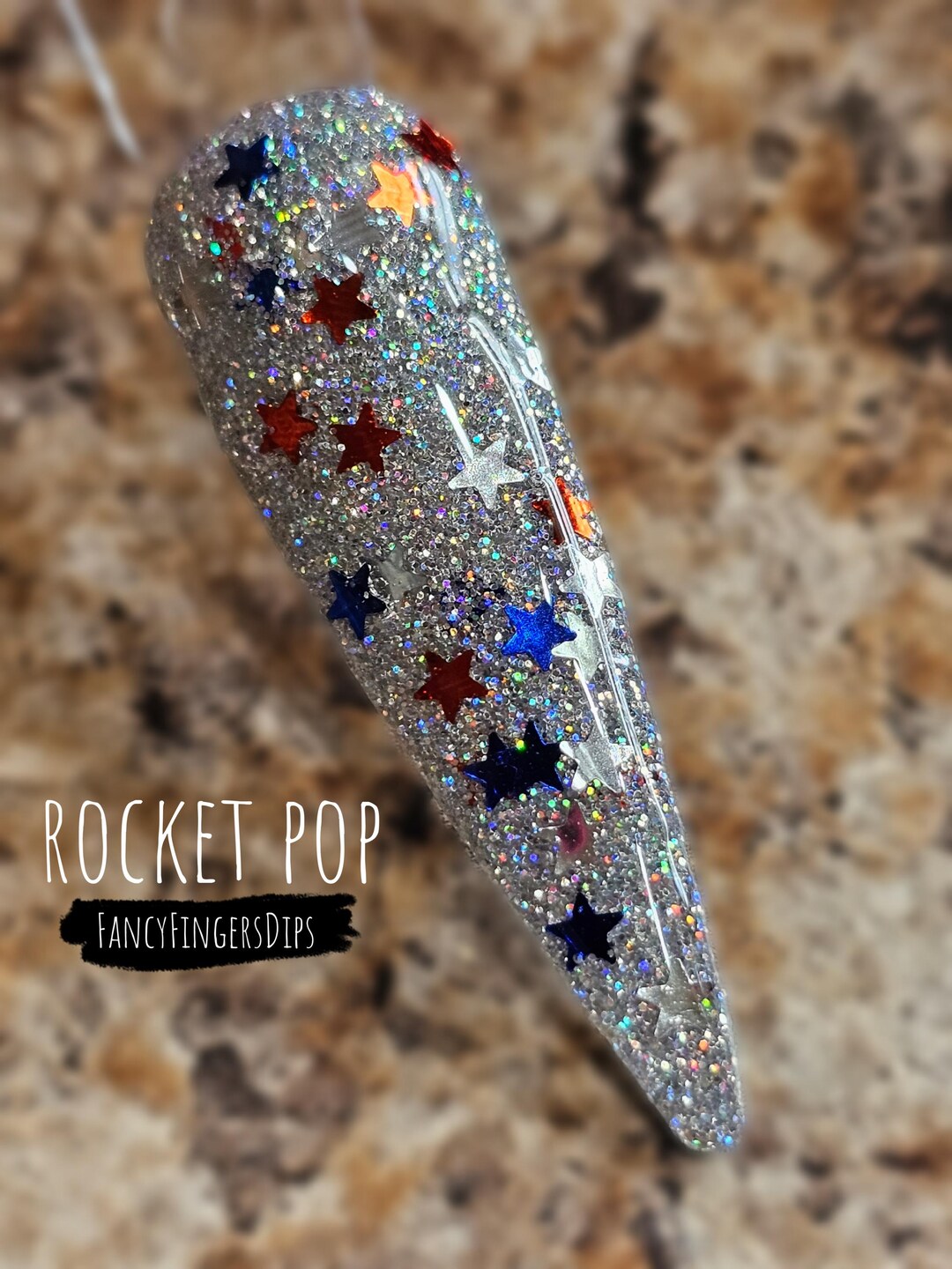 Rocket Pop- Glitter Acrylic Dip Powder - Etsy