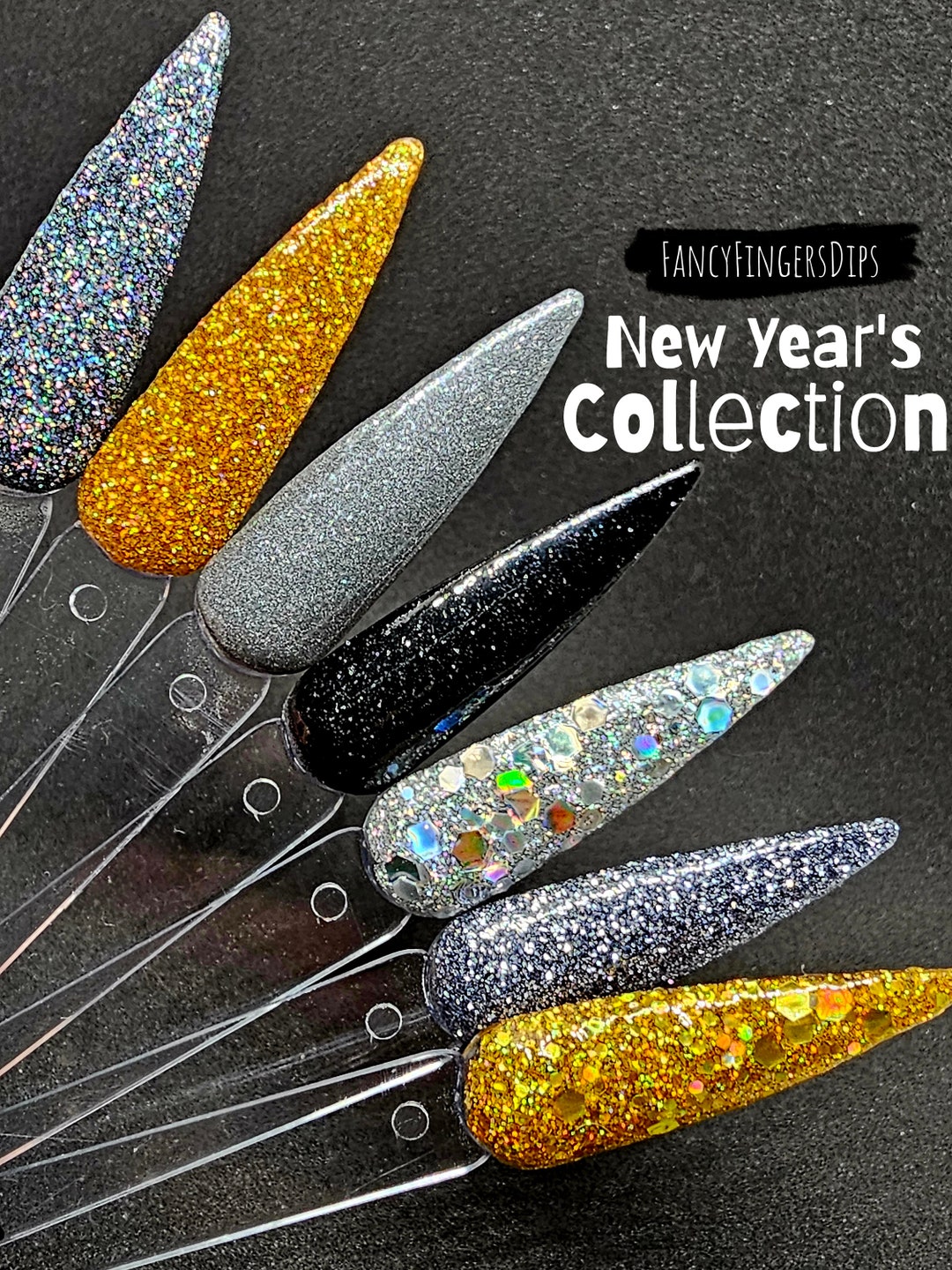 New Year's Collection- Acrylic Dip Powder - Etsy