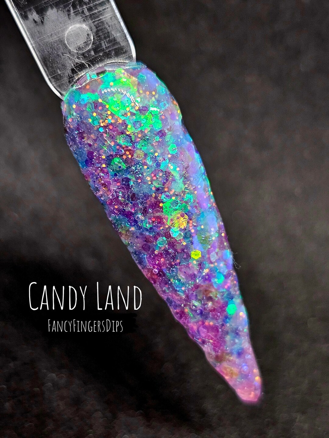 Candy Land- Chunky Glitter Acrylic Dip Powder - Etsy