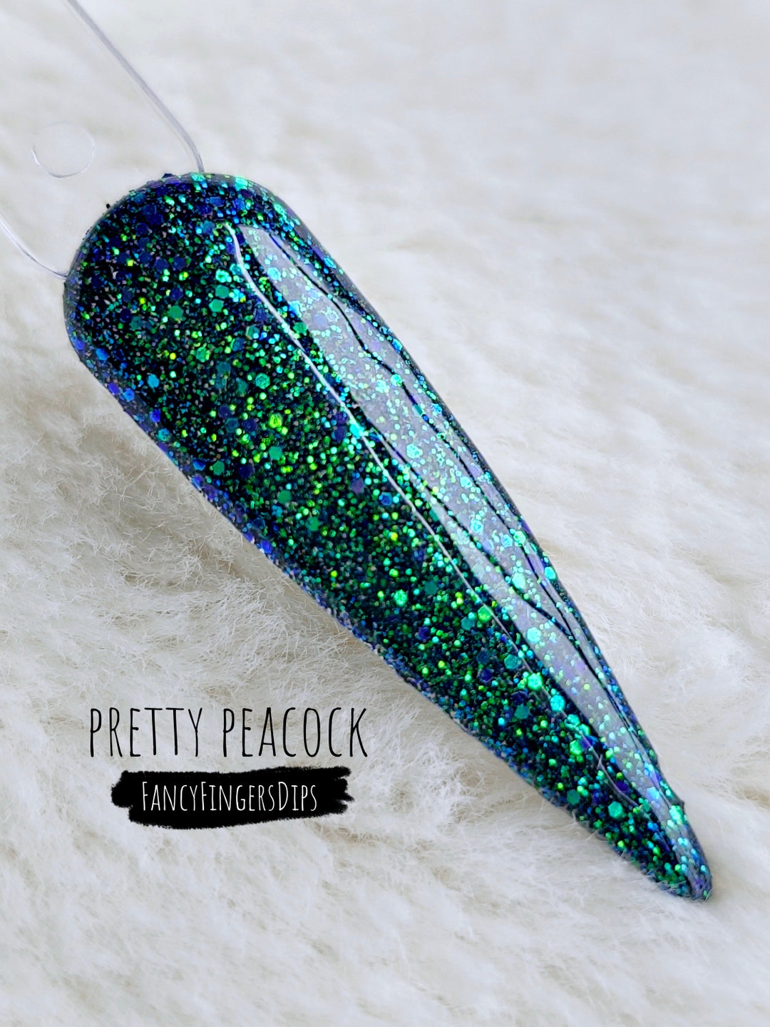 Pretty Peacock- Color Shift Glitter Acrylic Dip Powder - Etsy
