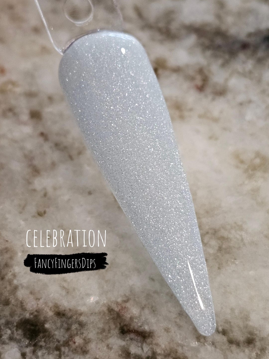 Celebration- Light Blue Shimmer Acrylic Dip Powder - Etsy