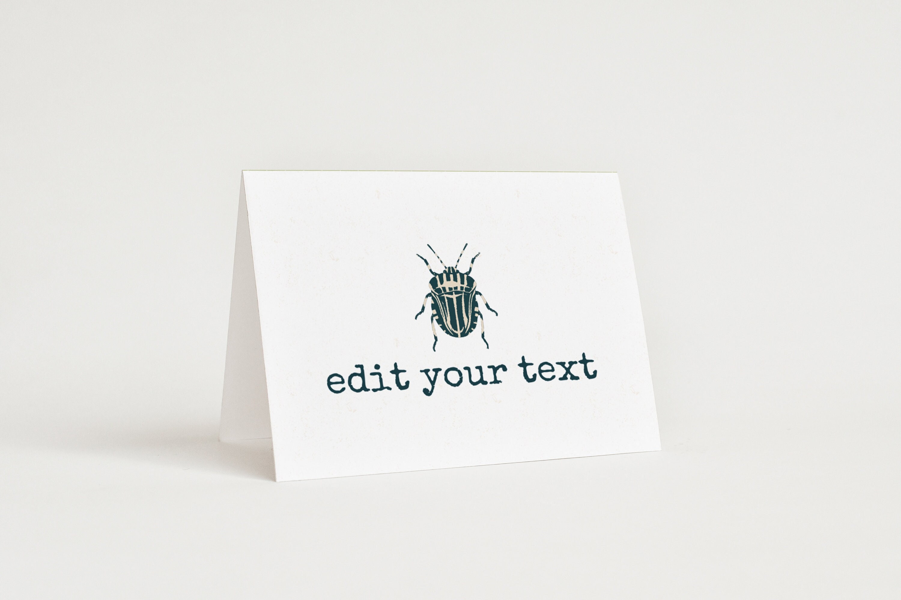 Bugs Birthday Printable Table Tents editable Text - Etsy