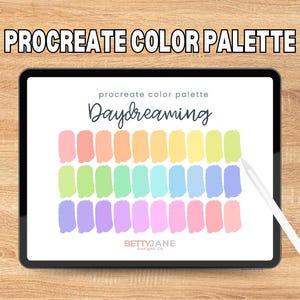 Daydreaming: 30-color Pastel Rainbow Procreate Palette With Hex Codes ...