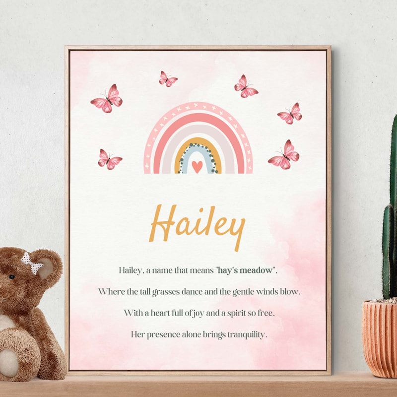 Hailey Name Art - Etsy