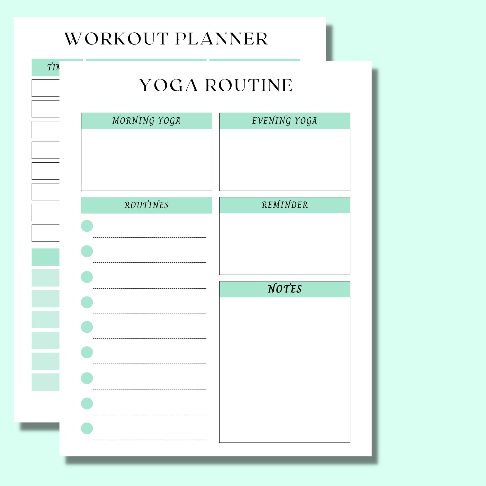 Fitness Planner, Printable Fitness Planner, Workout Tracker, Exercise ...