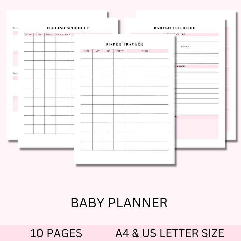 Baby Planner, Baby Journal, Printable Baby Planner, Baby Milestone ...