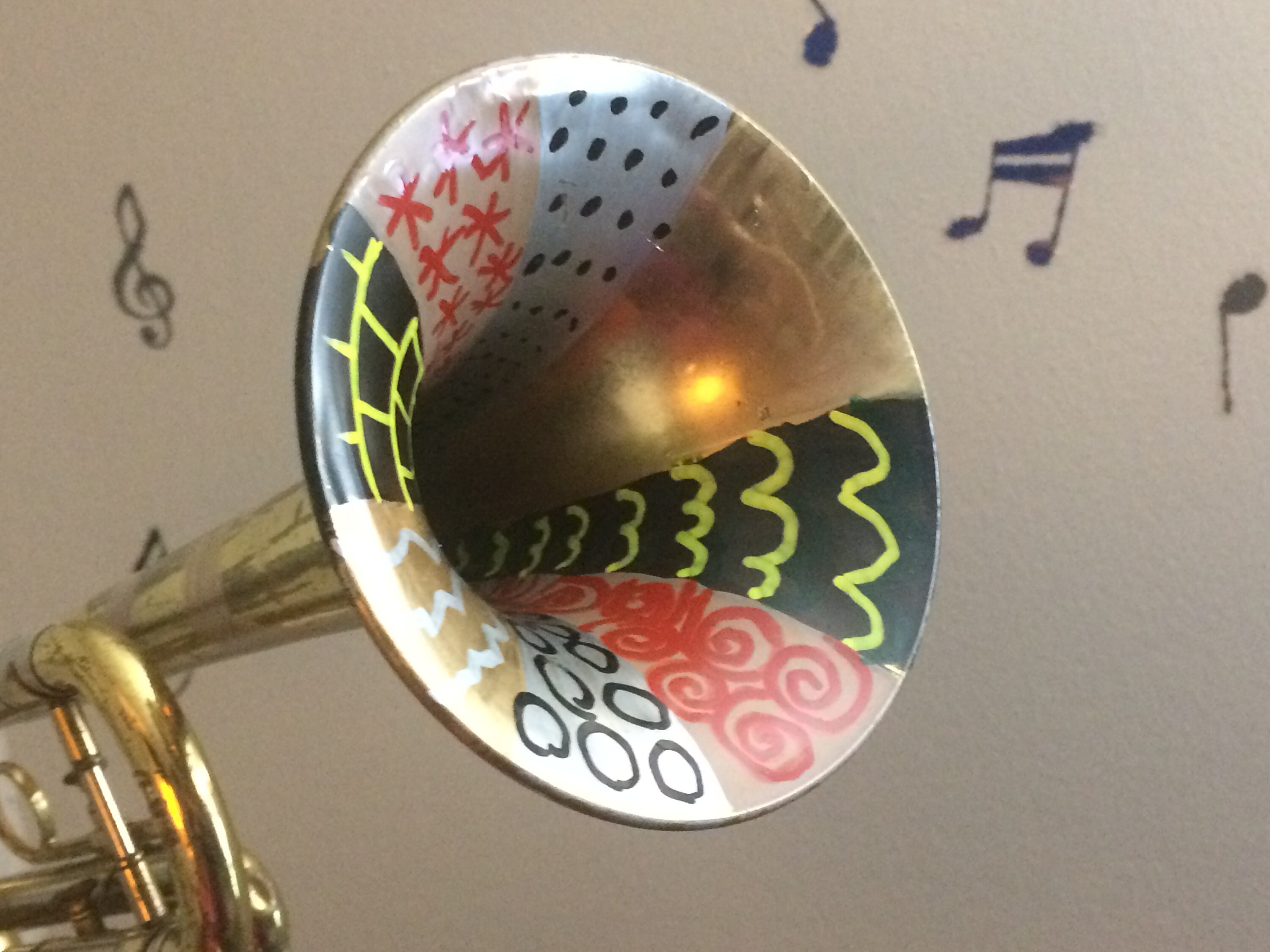 Repurposed Musical Instruments, Painted Musical Instruments, Musical ...