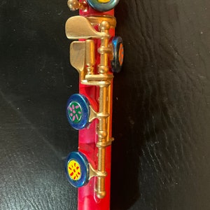Painted Flute, Musical Art, Repurposed Instruments - Etsy