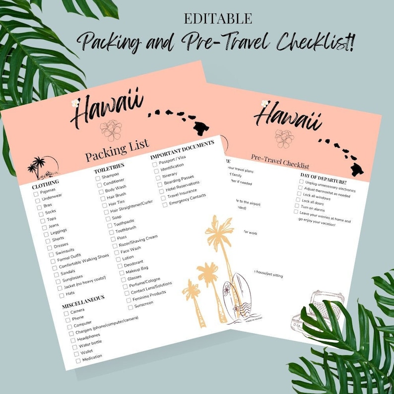 Ultimate Hawaii Packing List | Organize Your Trip Effortlessly ...