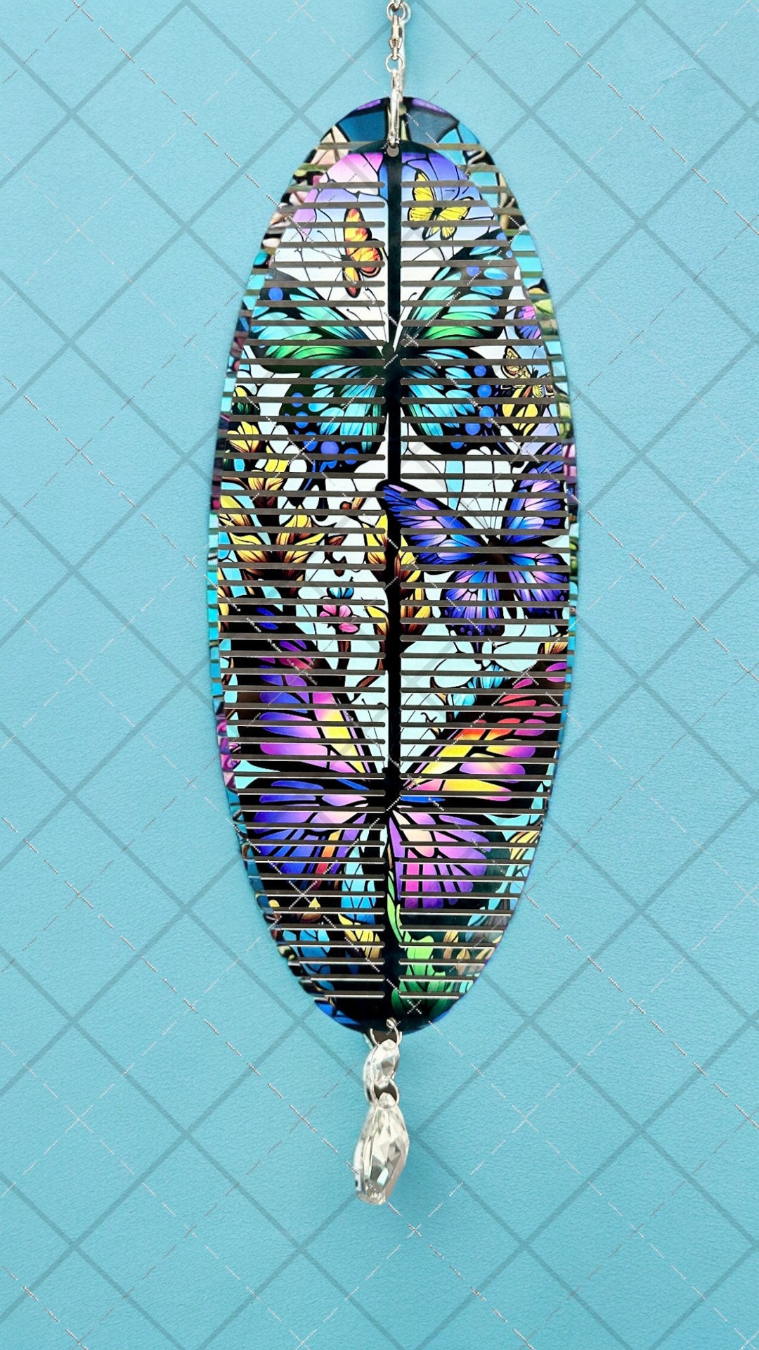 11" Helix Butterflies Wind Spinner - Etsy
