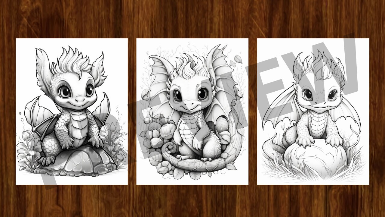 Easter Dragons Coloring Book: Hatchlings of Fantasy Adult Coloring Book ...