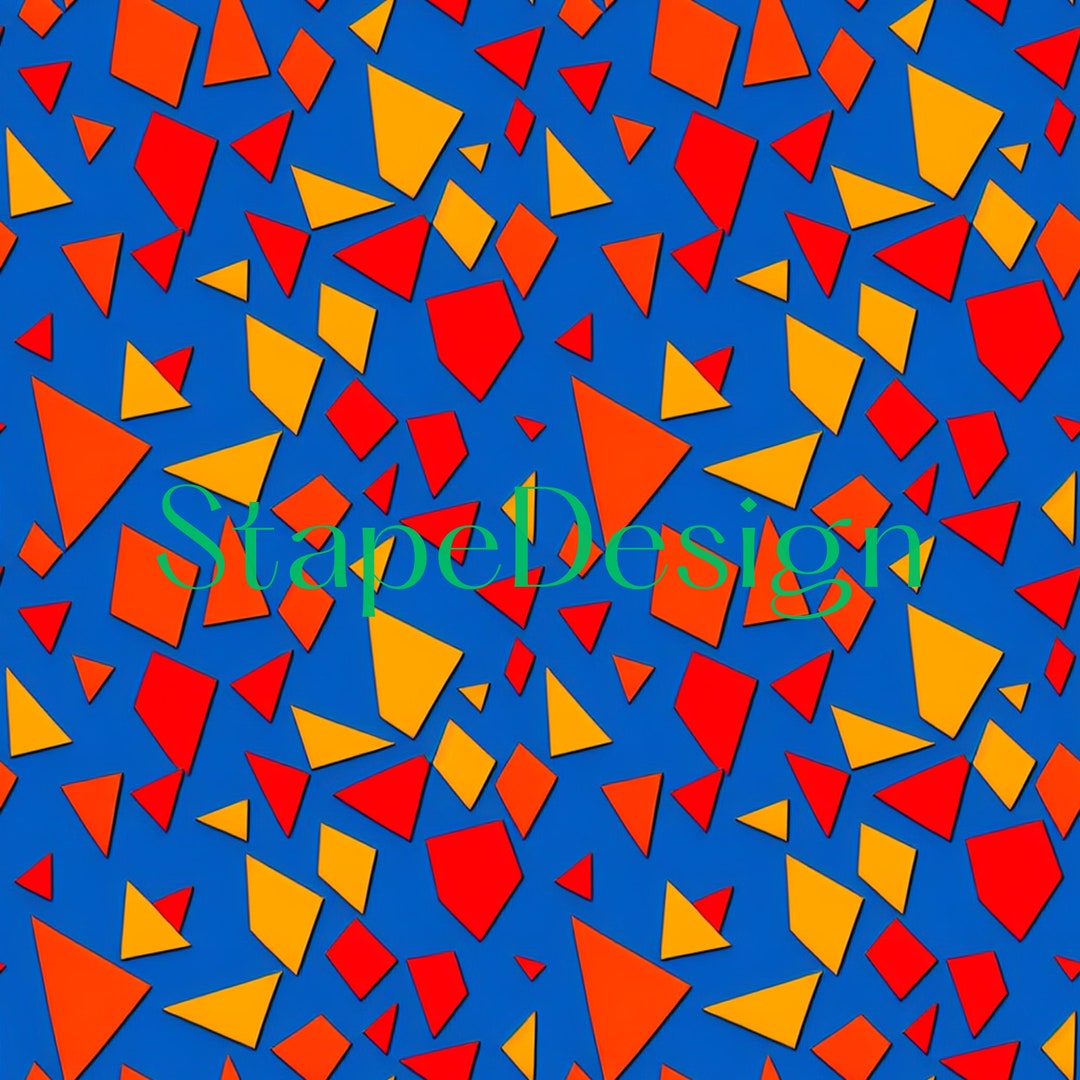 Seamless Digital Pattern Printable Fiesta Multicolor Digital - Etsy