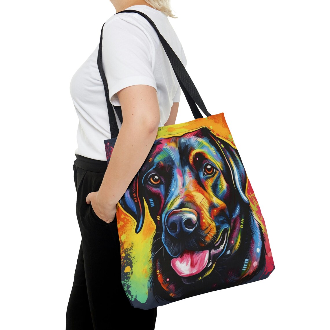 Black Lab Tote Bag Cute Handbag for Dog Lovers Black Lab Gift Labrador ...