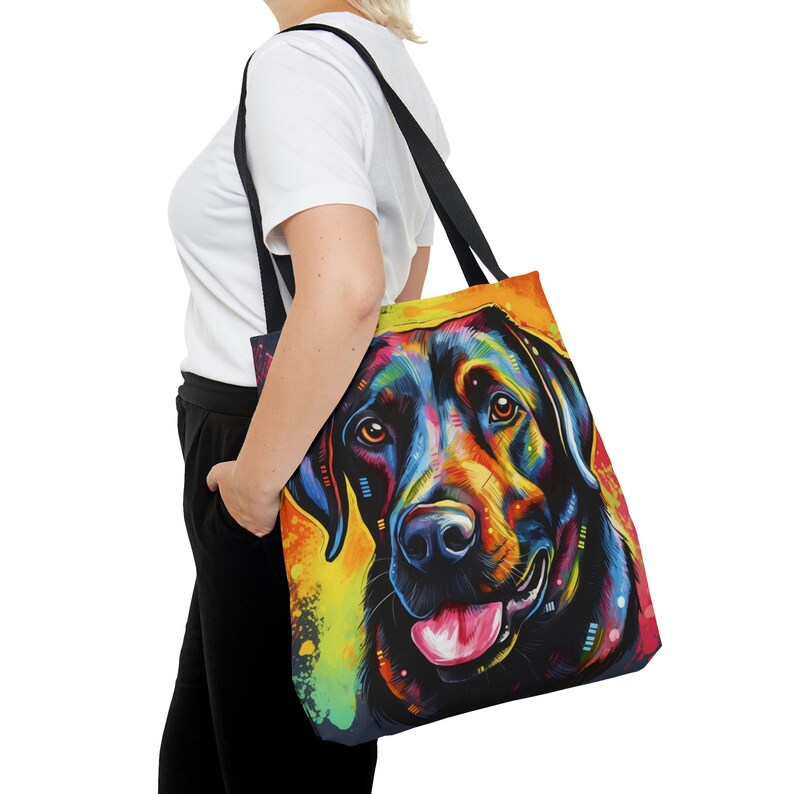Black Lab Tote Bag Cute Handbag for Dog Lovers Black Lab Gift Labrador ...