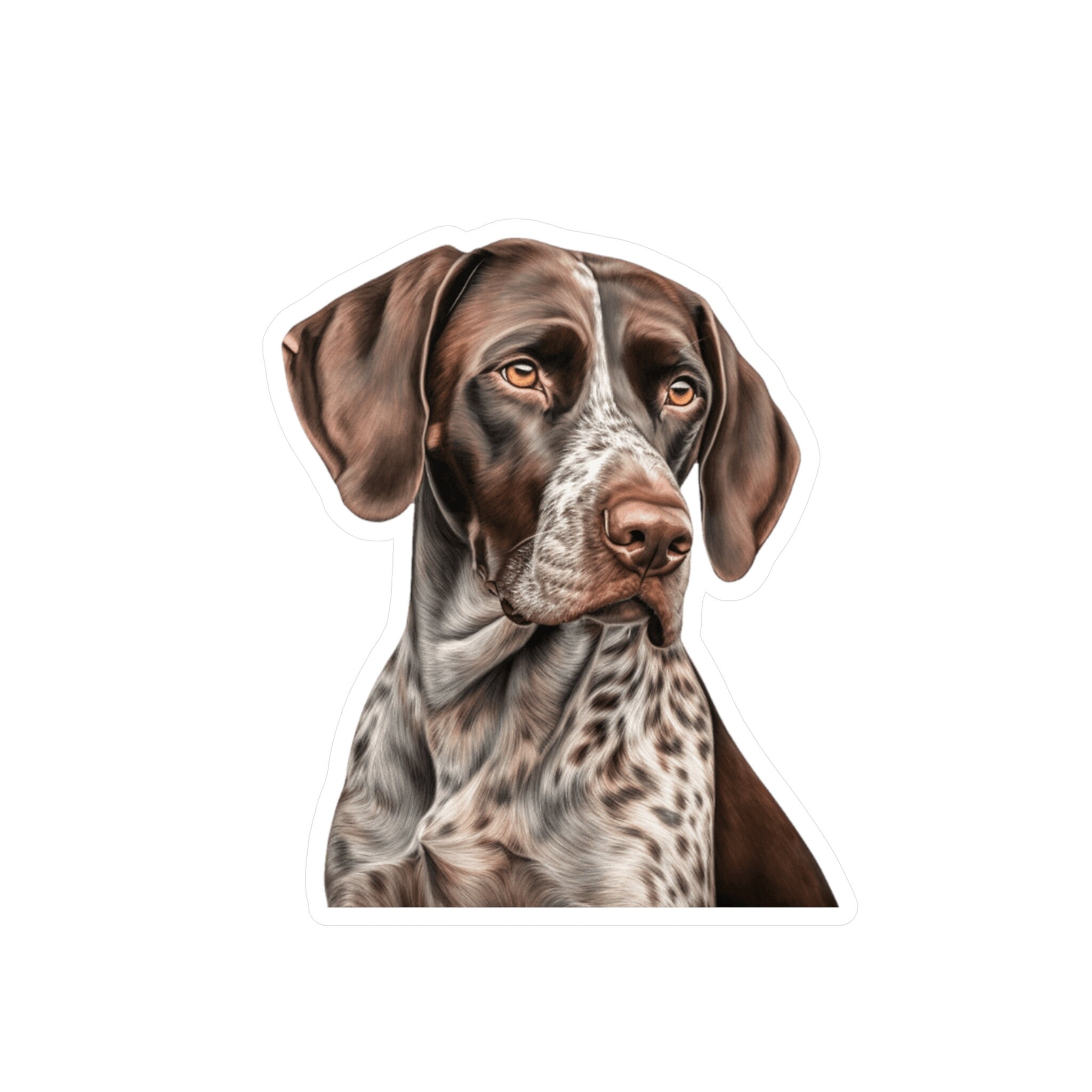 German Shorthaired Pointer Vinyl Decal Waterproof Sticker Adorable ...
