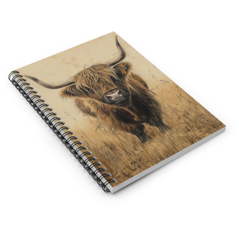 Highland Cow Notebook, Cute Journal, Highland Cow Gift, College Student ...