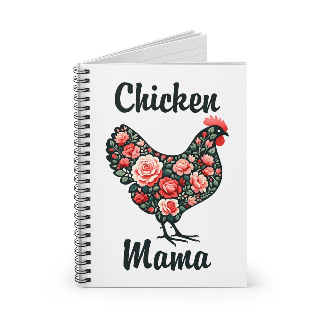 Chicken Mama Notebook, Cute Womens Journal, Chicken Mama Gift, Chicken ...