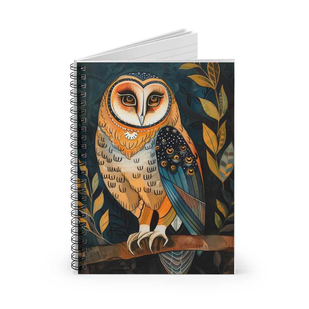 Owl Notebook, Cute Journal, Owl Lover, Gift for Her, Spiral Notepad ...