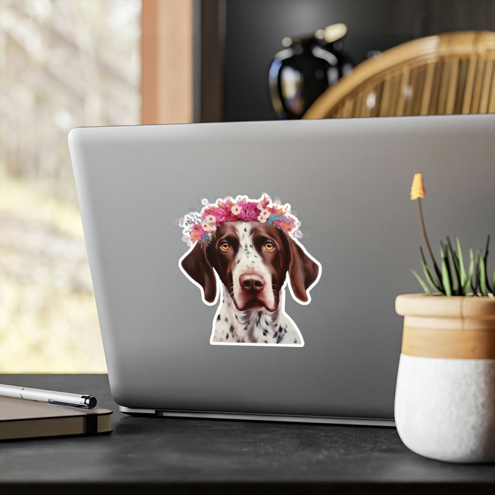 German Shorthaired Pointer Decal Waterproof Vinyl Decal Adorable GSP ...
