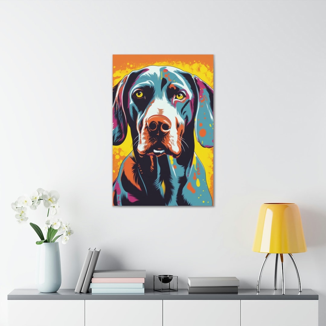 German Shorthaired Pointer Wall Art Pop Art Style GSP Gift Cute Home ...