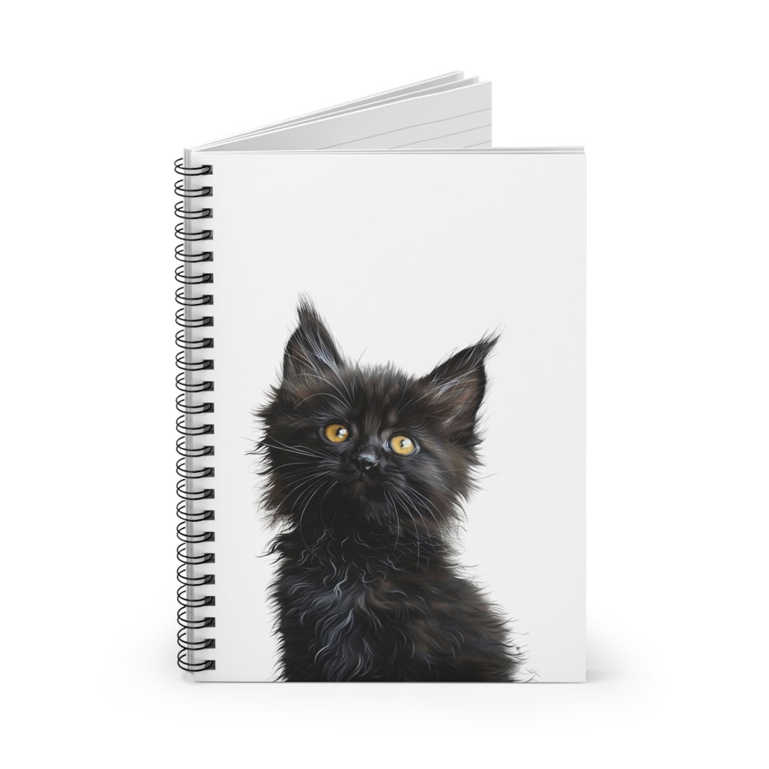 Kitten Notebook, Cute Spiral Notepad, Kitten Lover, Gift for Her ...
