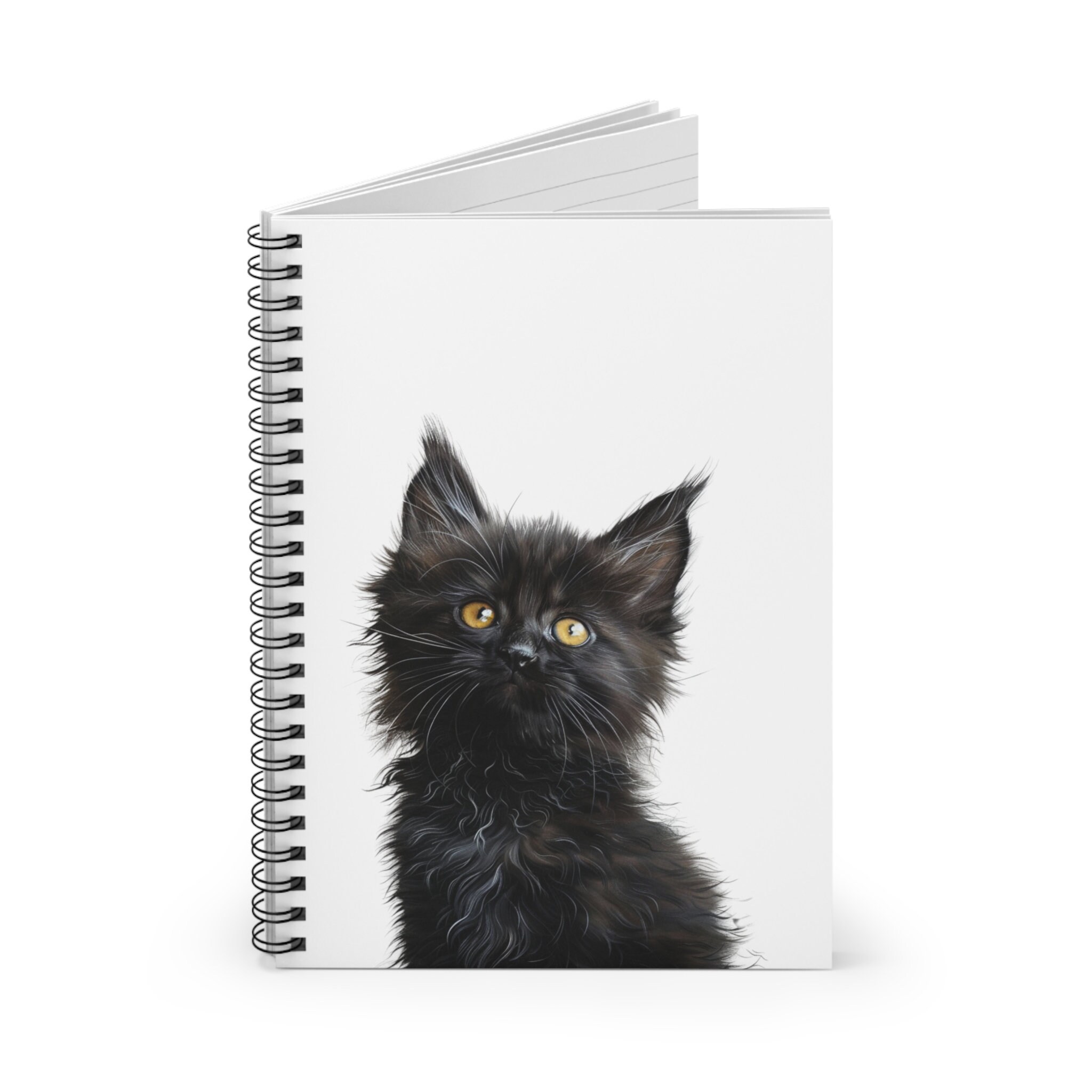 Kitten Notebook, Cute Spiral Notepad, Kitten Lover, Gift for Her ...