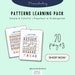 Preschool Patterns Learning Pack | Kindergarten | Printable Worksheets ...