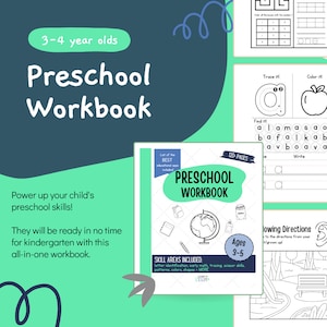 Preschool Workbook | Pre-k Learning Pack | Homeschooling | Homeschool ...