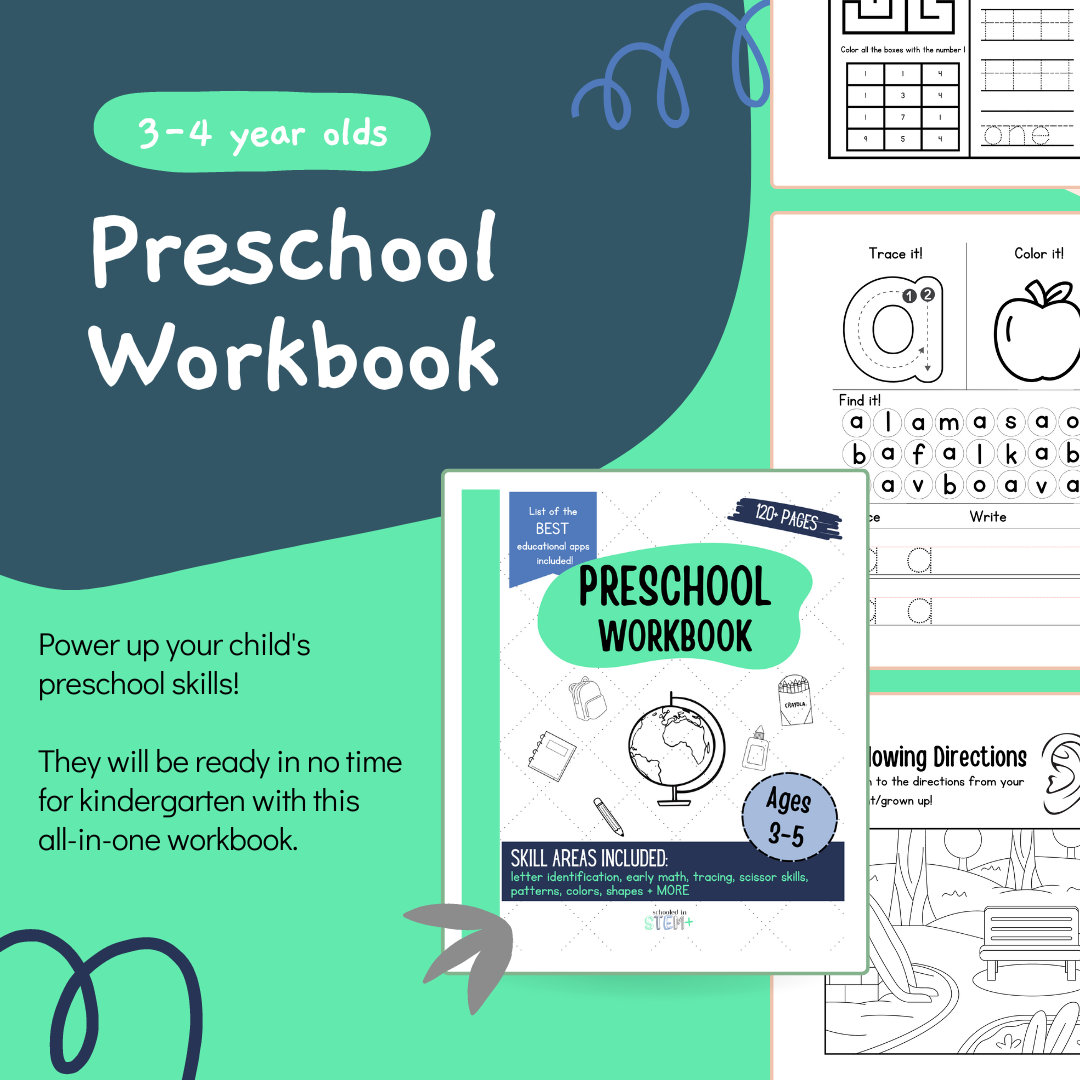 Preschool Workbook | Pre-k Learning Pack | Homeschooling | Homeschool ...