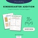 Kindergarten Addition Workbook | Addition to 20 | Math Practice ...