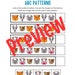 Preschool Patterns Learning Pack Kindergarten Printable Worksheets Back ...
