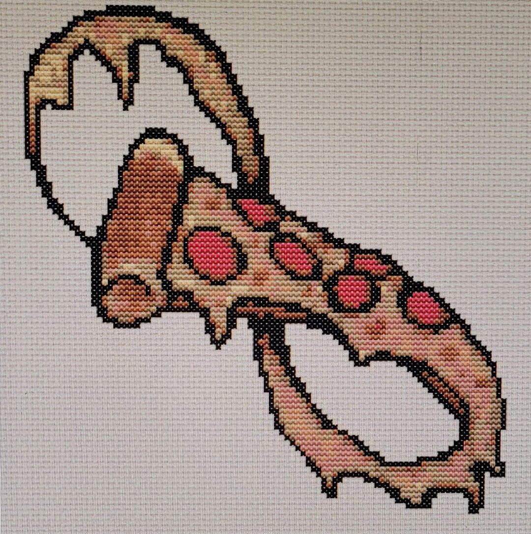 Infinite Pizza Cross Stitch Pattern Nerdy Geeky Alternative Quirky ...