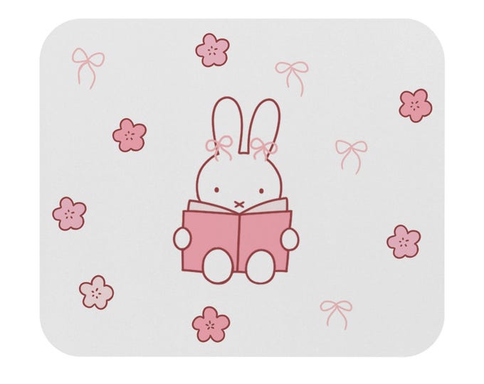 Miffy Working Mouse Pad | Durable Rubber Base Mouse Pad | Miffy ...