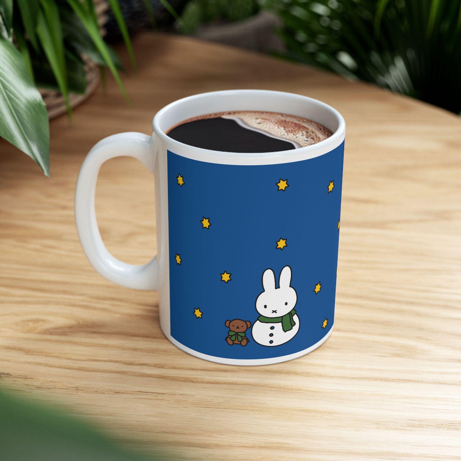 Snowman Miffy Ceramic Mug - Etsy
