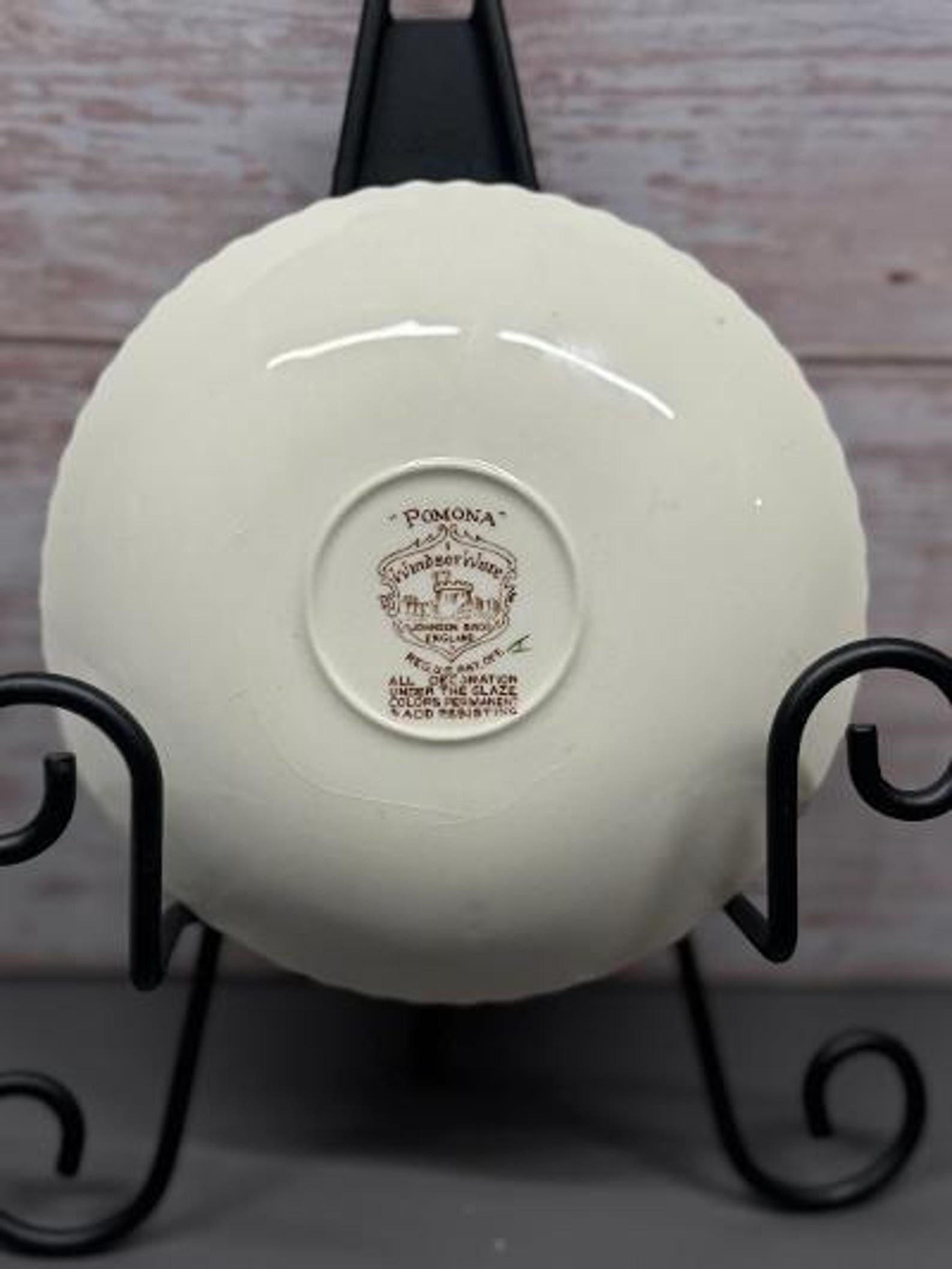 Vintage 1940s Johnson Bros Windsor Ware "pomona" Saucers Made in ...