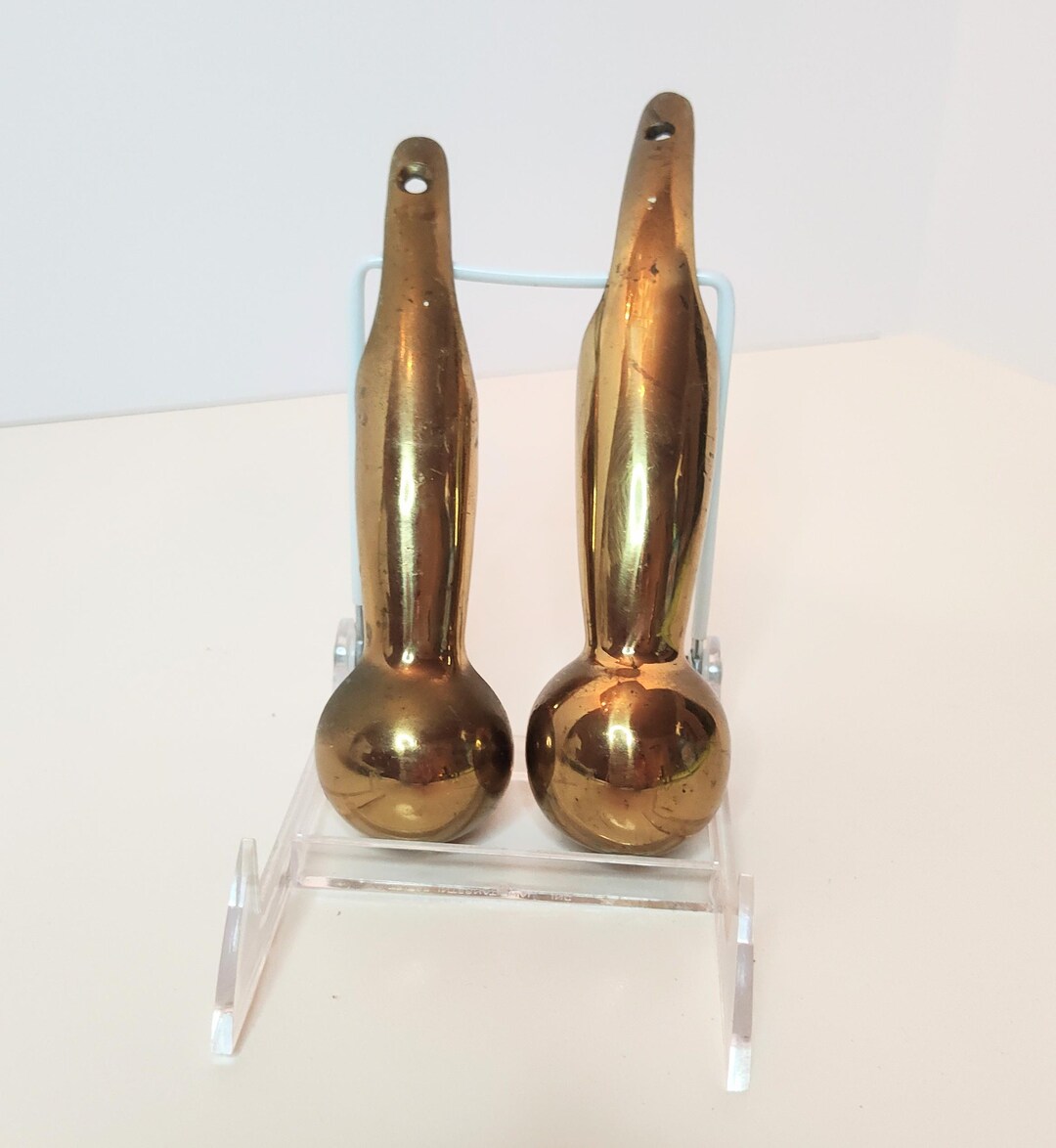 Vintage Solid Brass Horse Hames or Walking Stick Handles (2) - Etsy