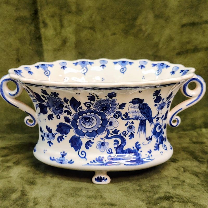 Delft Blue Planter - Etsy